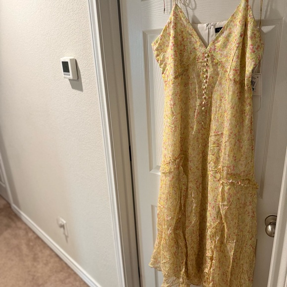 1. State | Dresses | State Asymmetrical Yellow Floral Dress | Poshmark